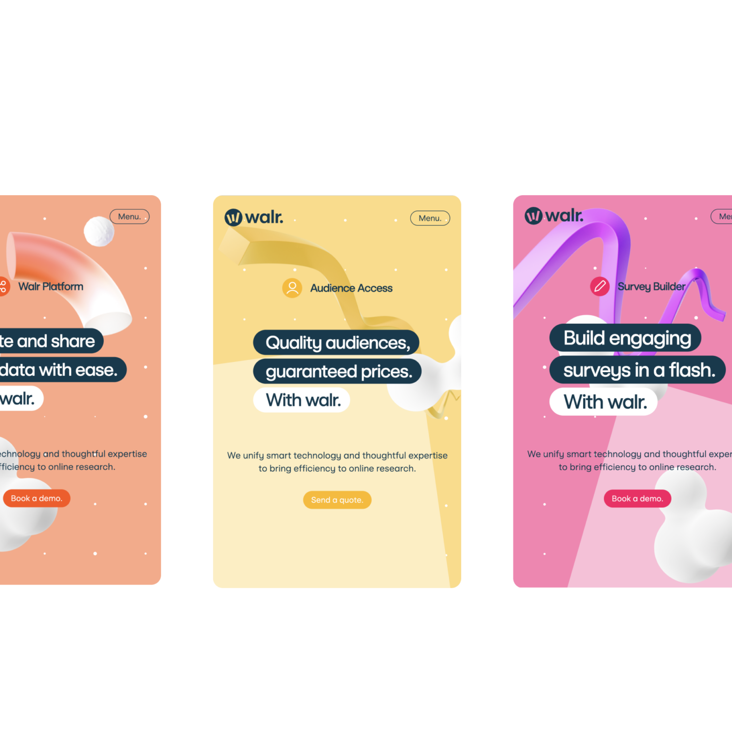 Walr - Web design & development for a rebrand